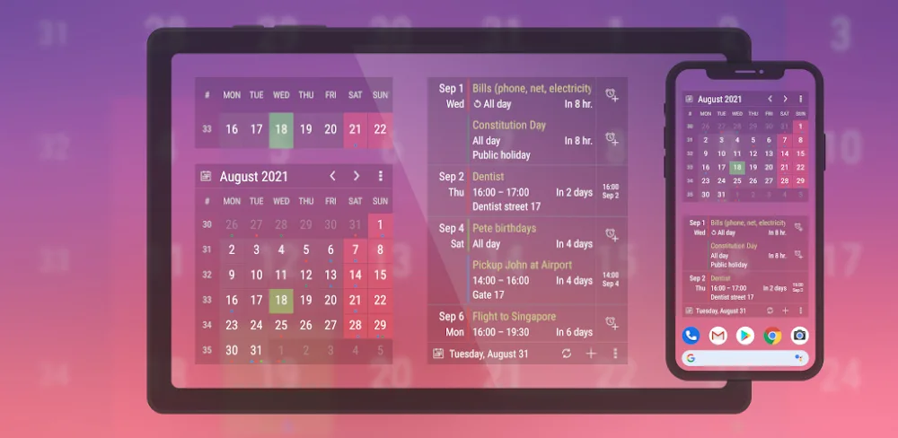Calendar Widget v7.93_20251119 MOD APK (Premium Unlocked) Download